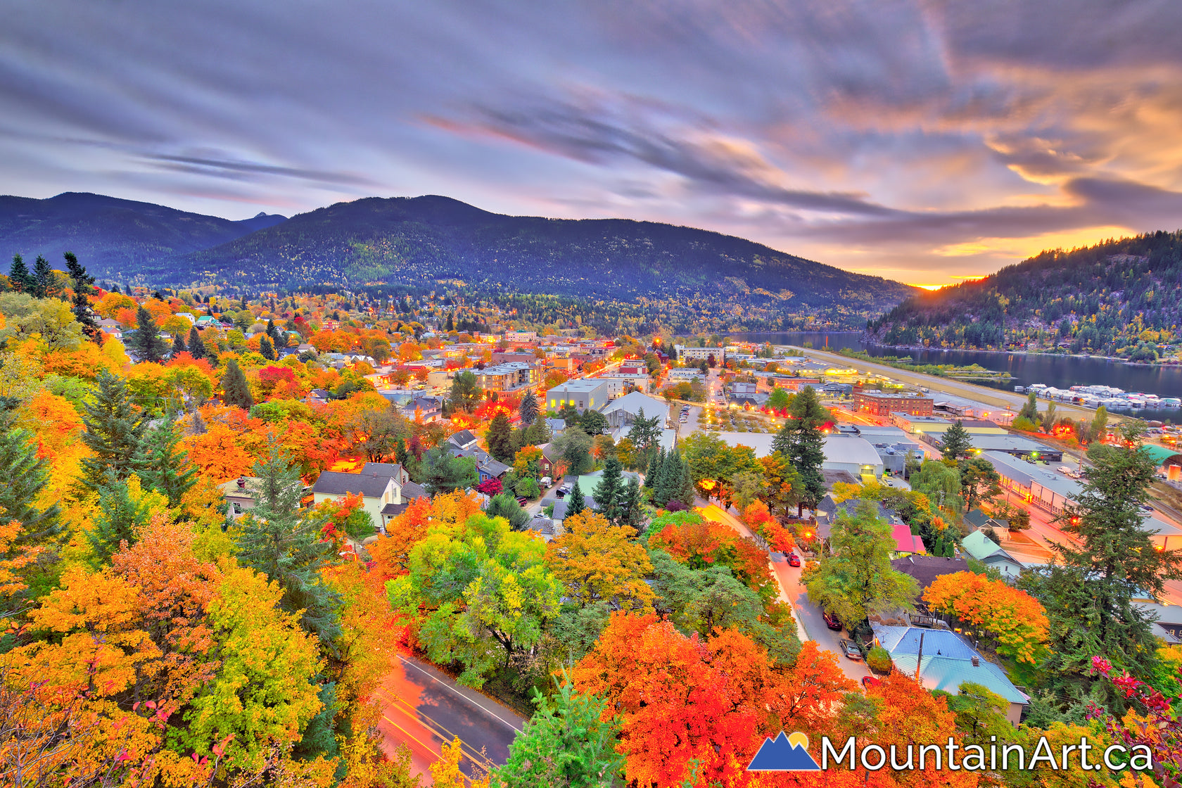 Nelson, BC Fall colors from Gyro Park, HDR Photo by Lucas Jmieff ...