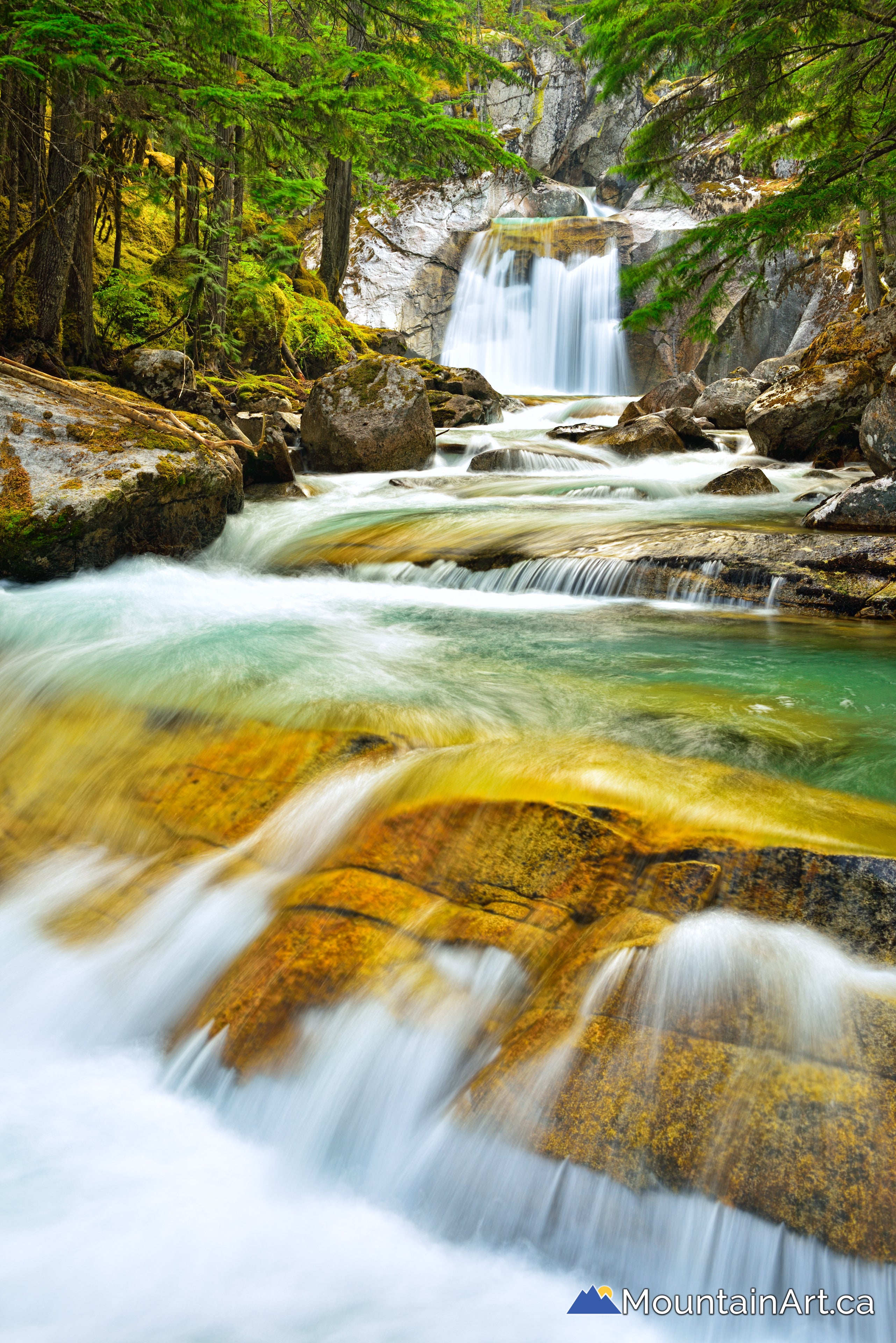 Nemo Creek Falls near Slocan Lake, Silverton, BC, Canada – Mountain Art ...